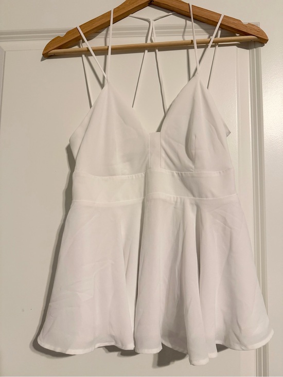 Express | Tops | Express White Spaghetti Strap Top With Cut Out Back ...